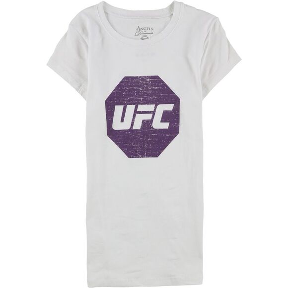 UFC | Tops | Ufc Womens Distressed Logo Graphic Tshirt White Xl | Poshmark